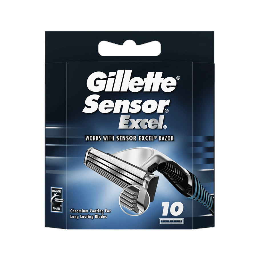 Gillette Sensor Excel Razor Blades (10 Pack) – Gordons Direct