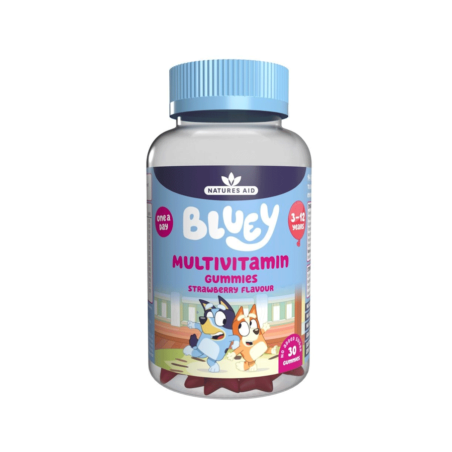 Bluey Multivitamin Gummies Strawberry Flavour (30 Gummies) – Gordons Direct