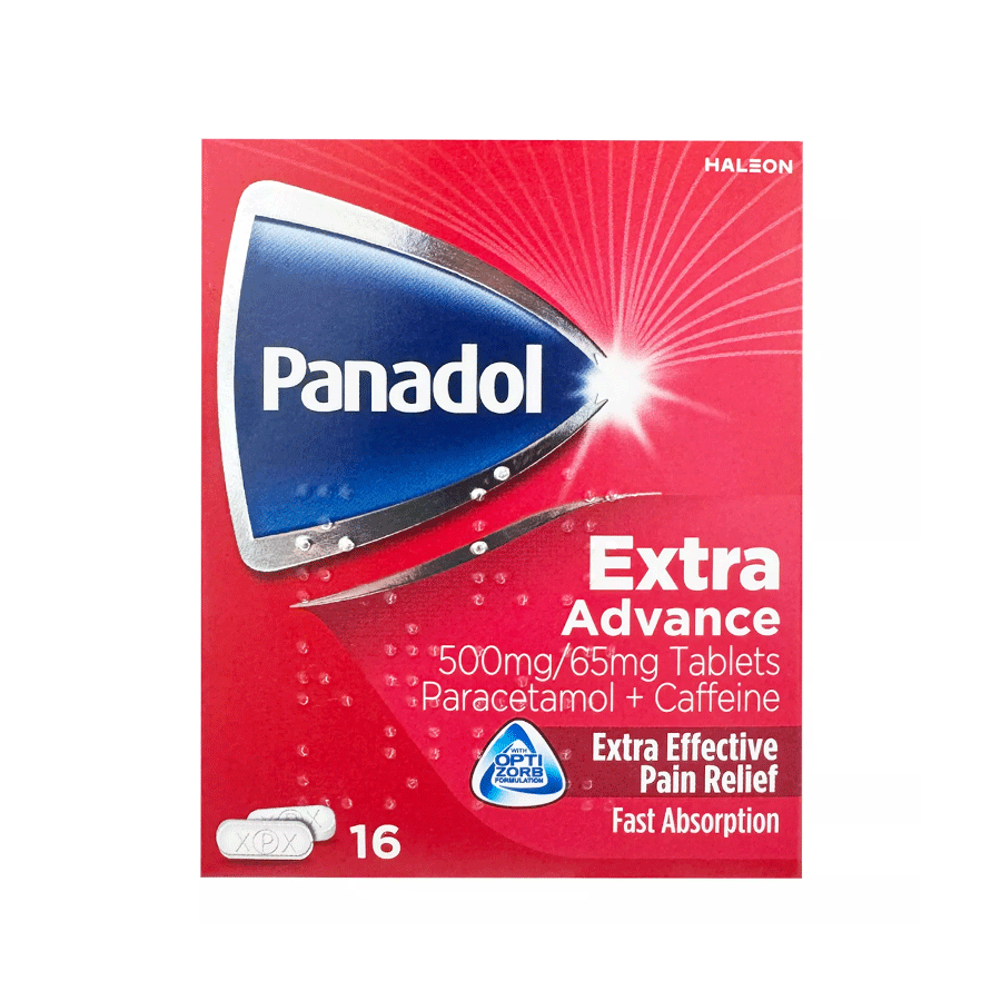 Panadol Extra Advance 500mg/65mg Tablets (16 Pack) – Gordons Direct