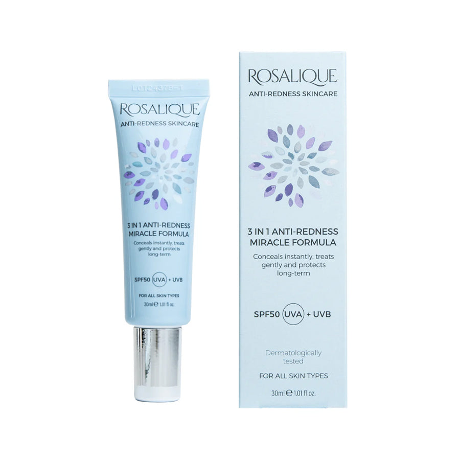 Rosalique 3 in 1 Anti-Redness Miracle Formula SPF50 30ml – Gordons Direct