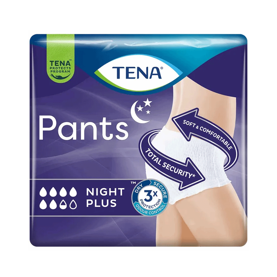 TENA Pants Night Plus (X Large | 12 Pack) – Gordons Direct