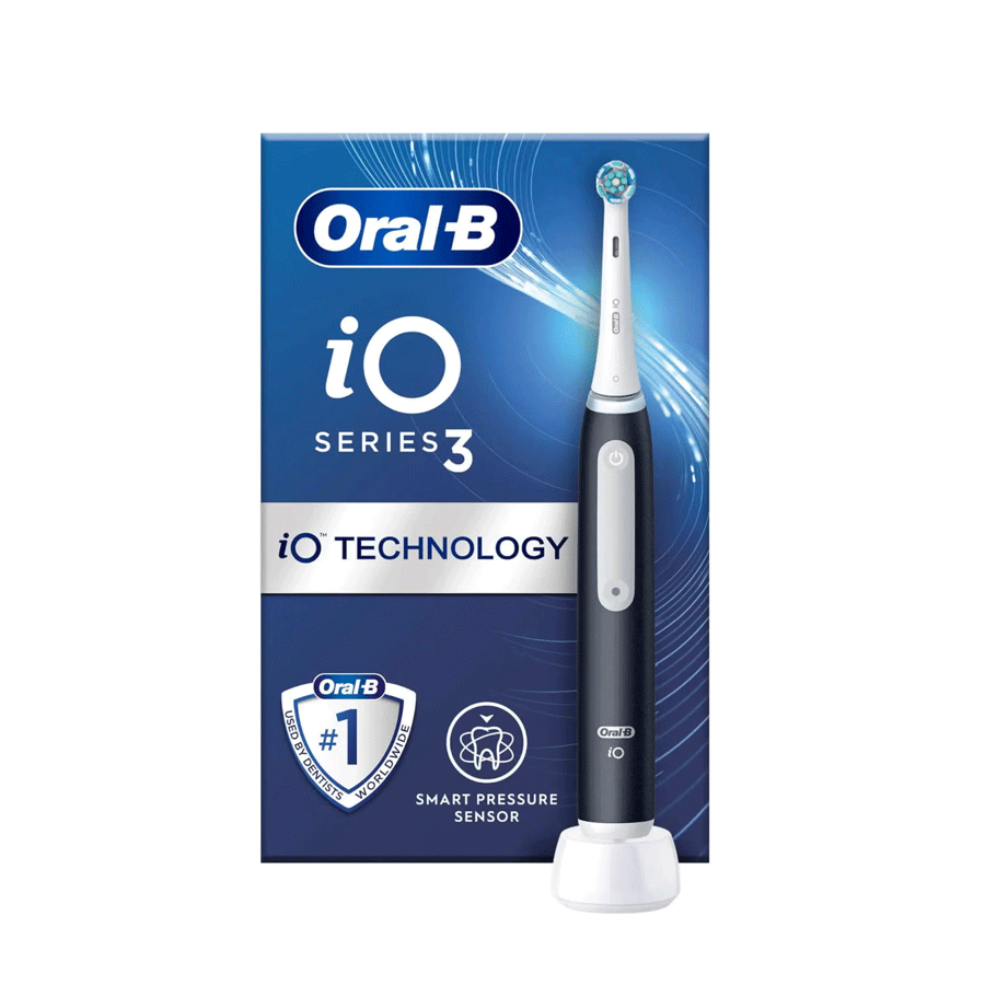 Oral-B iO3 Matte Black Electric Toothbrush – Gordons Direct