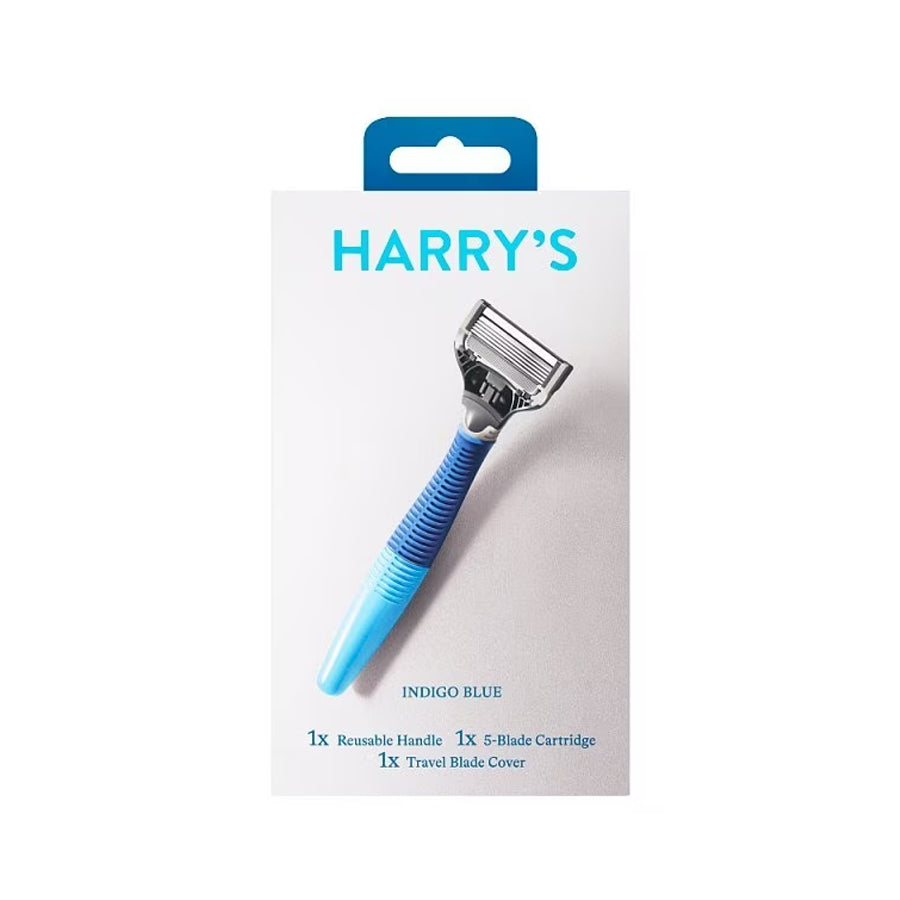 Harry’s Men’s 5 Blade Razor Indigo Blue – Gordons Direct
