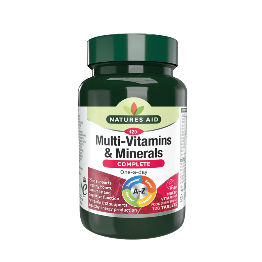 Natures Aid Complete Multi-Vitamins & Minerals (120 Tablets) – Gordons ...
