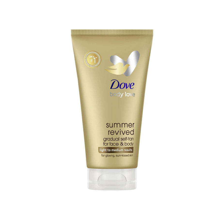 Dove Summer Revived Gradual Self-Tan for Face and Body (fair to medium ...