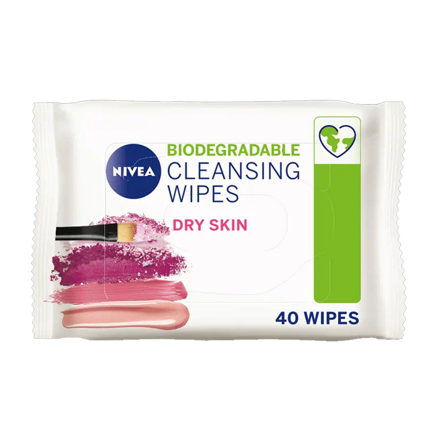 Nivea Biodegradable Cleansing Face Wipes Dry Skin (40 Pack) – Gordons ...