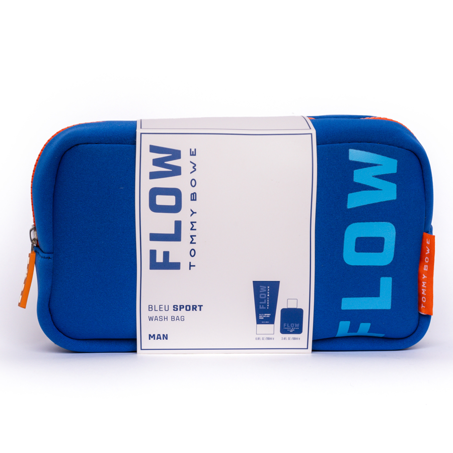 Tommy Bowe Flow Bleu Sport Wash Bag 2 Piece Giftset – Gordons Direct