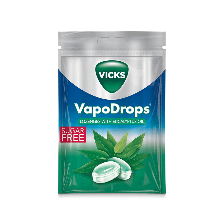 Vicks VapoDrops Lozenges with Eucalyptus 72g – Gordons Direct