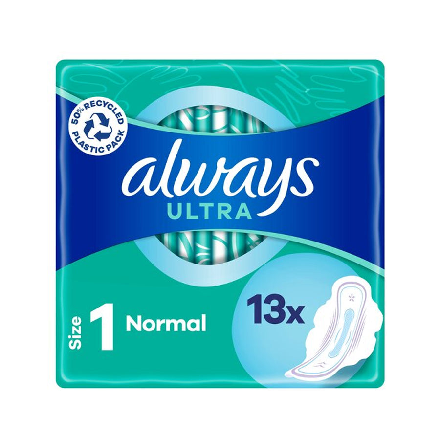 Always Ultra Size 1 Normal With Wings (13 Pack) – Gordons Direct