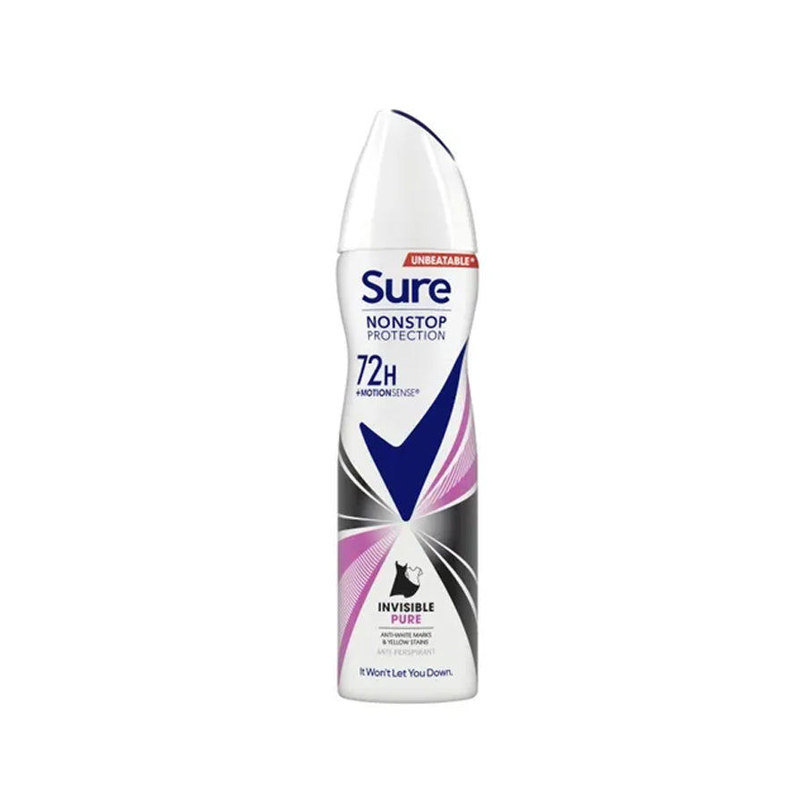 Sure 72 Hour Invisible Pure Anti-perspirant Deodorant 150ml – Gordons ...