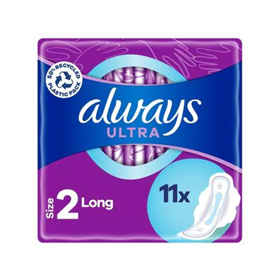Always Ultra Long Size 2 With Wings (11 Pack) – Gordons Direct
