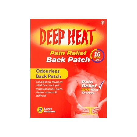 Deep Heat Pain Relief Back Patch (2 Pack) – Gordons Direct