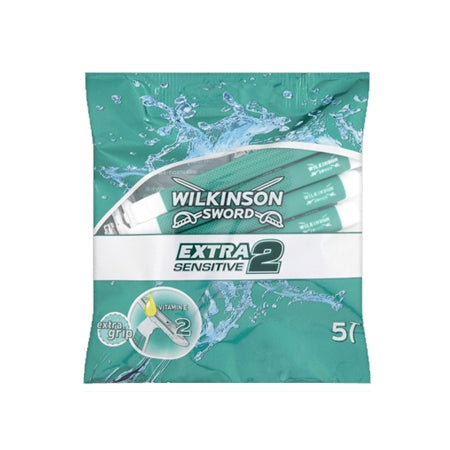 Wilkinson Sword Extra 2 Sensitive Razors Pack of 5 – Gordons Direct
