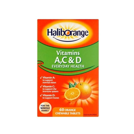 Haliborange Vitamins A,C & D Chewable Tablets | Gordons Direct ...