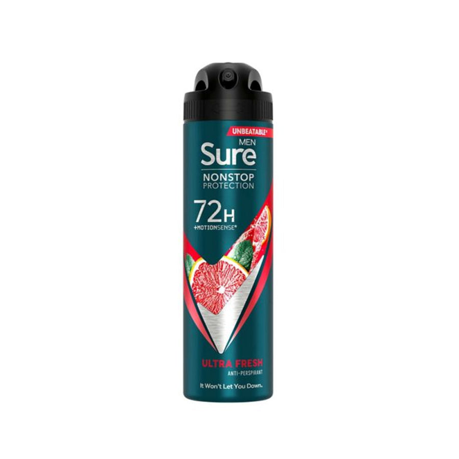Sure Men Non Stop Ultra Fresh 72 Hour Anti-perspirant Deodorant 150ml ...